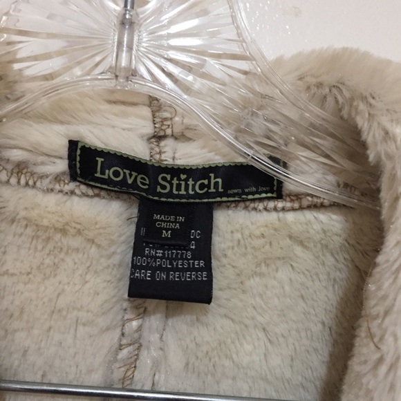 Love Stitch | Jackets & Coats | Love Stitch Fuzzy Leather Jacket | Poshmark